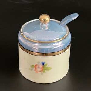 Antique Porcelain Condiment Set, Noritake Blue Lusterware, Hand Painted ...
