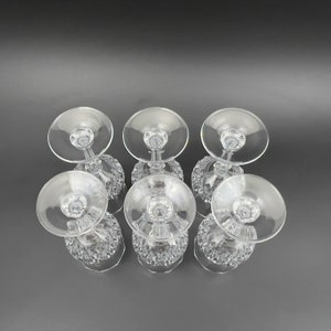 Vintage Crystal Water Glasses, Set of 6 Cut Crystal Goblets by Cristal ...