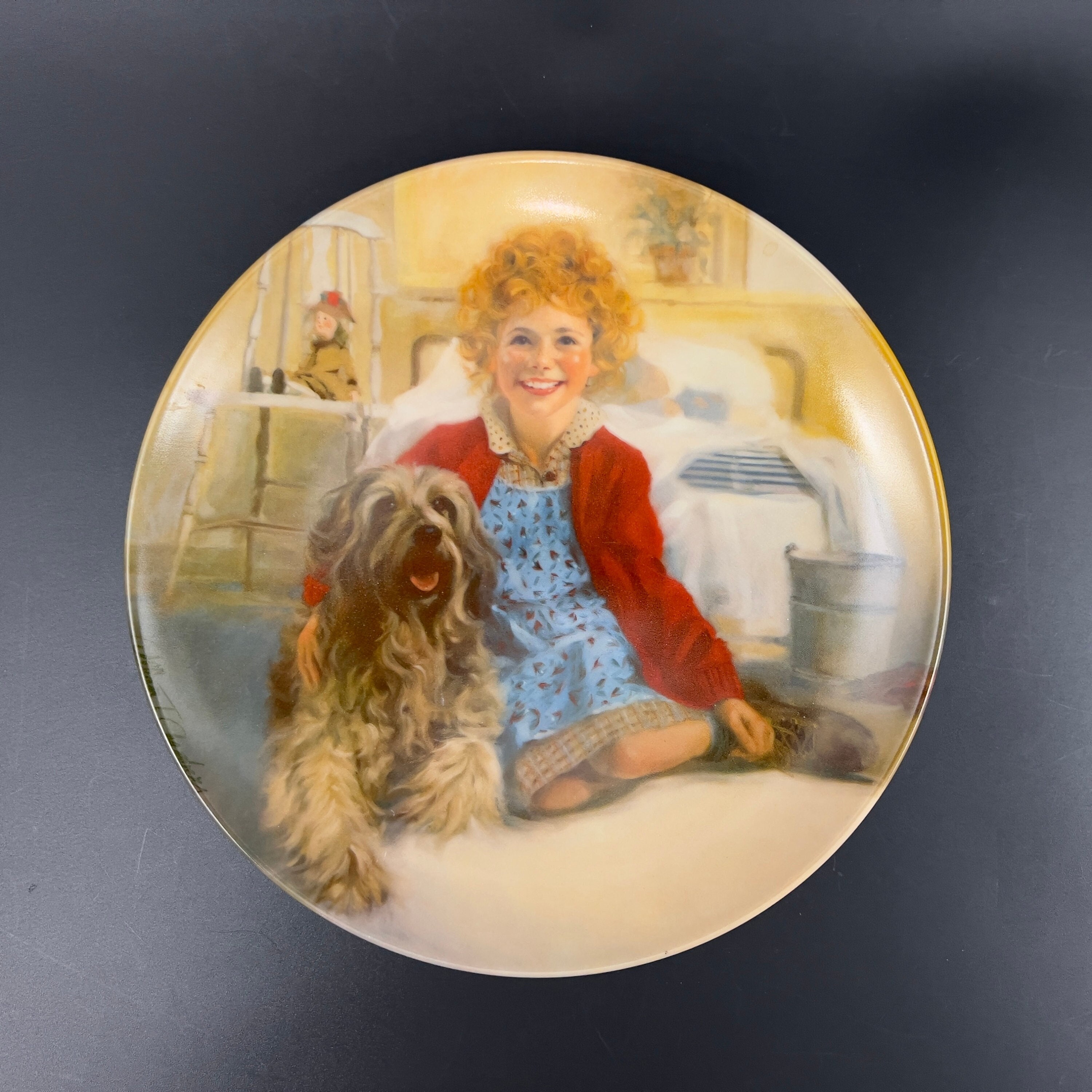 1983 Little Orphan Annie Collector Plate: Annie and Sandy, William ...