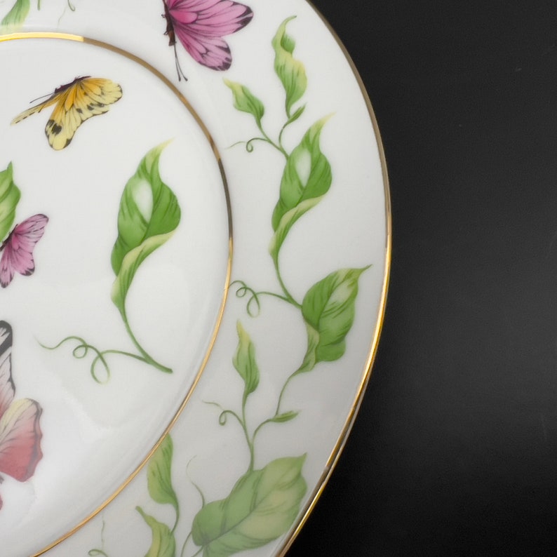 I Godinger and Co Butterfly Garden Plates, Set Oftwo 8 Inch Butterfly ...