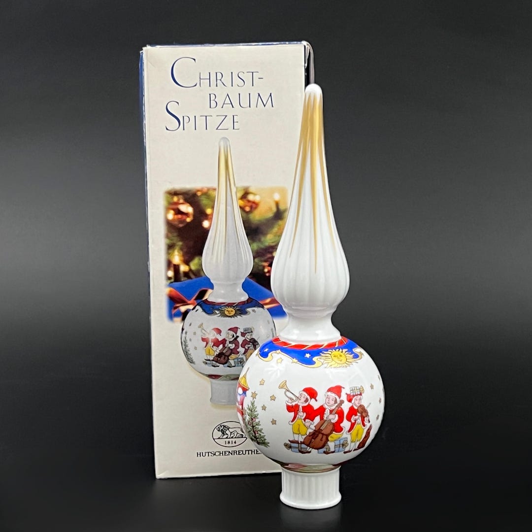 Vintage Christmas Tree Topper, Hutschenreuther Christbaum Spitze ...