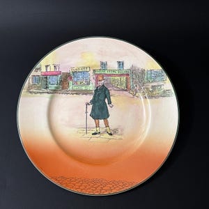 Antique Royal Doulton Dickens Ware Mr. Micawber D6327 10.5-inch Plate ...