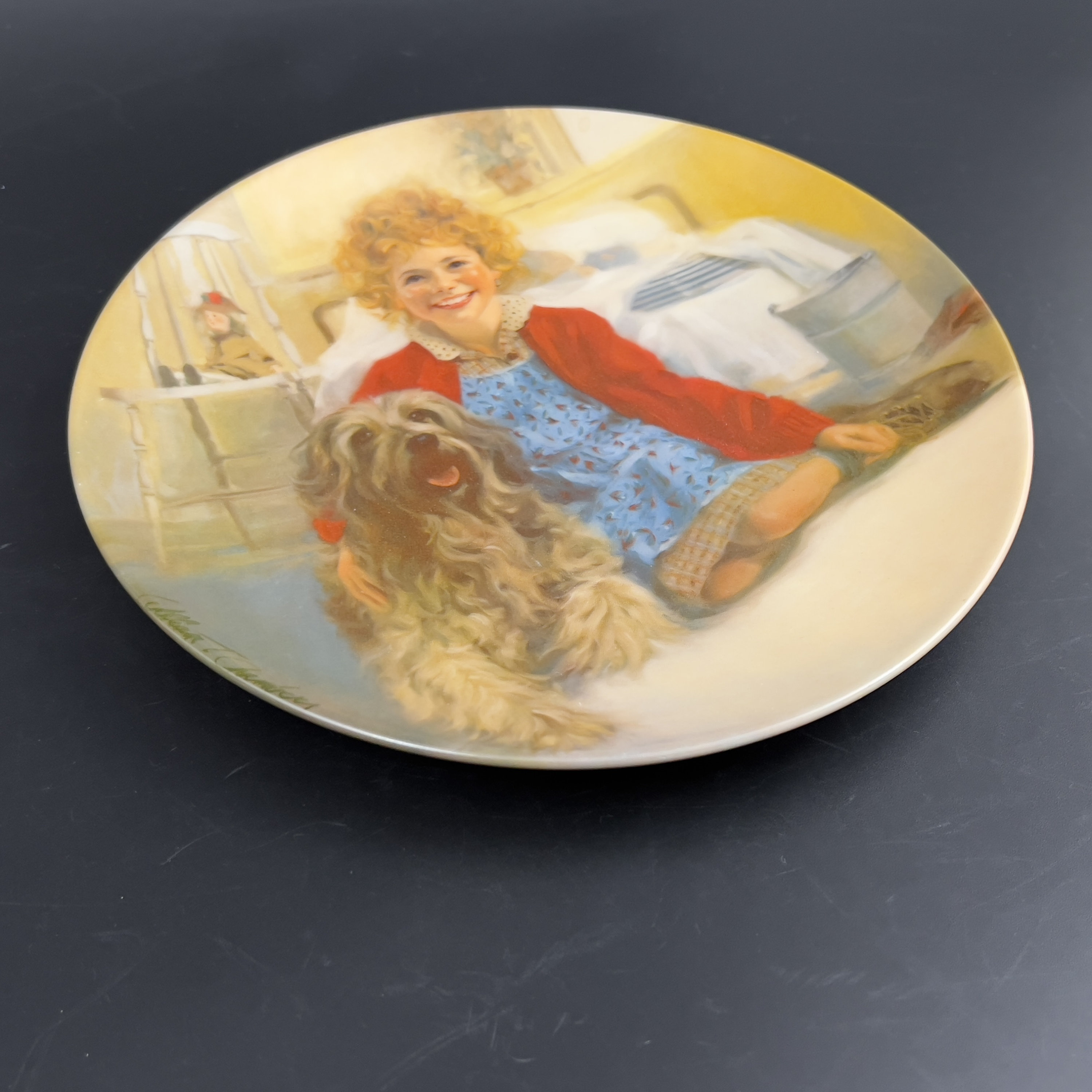 1983 Little Orphan Annie Collector Plate: Annie and Sandy, William ...