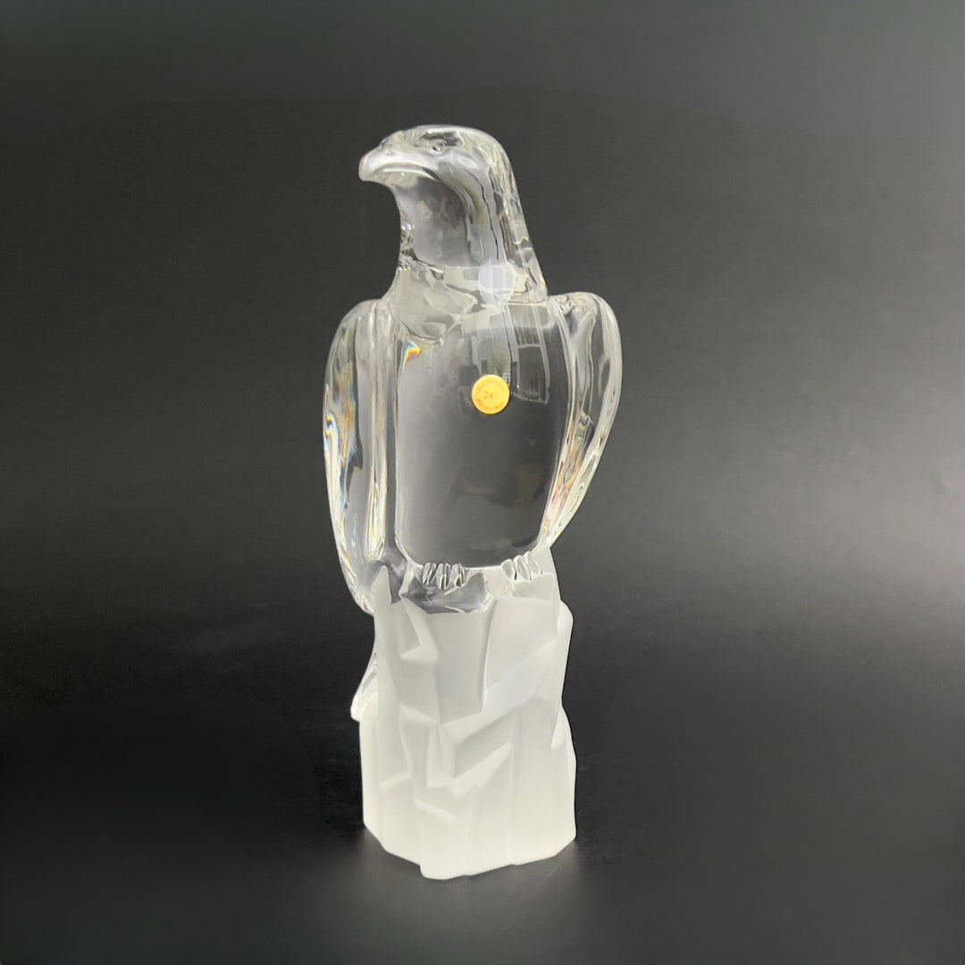 Crystal Eagle Gift With Label, Vintage Lead Crystal Eagle Statue by ...
