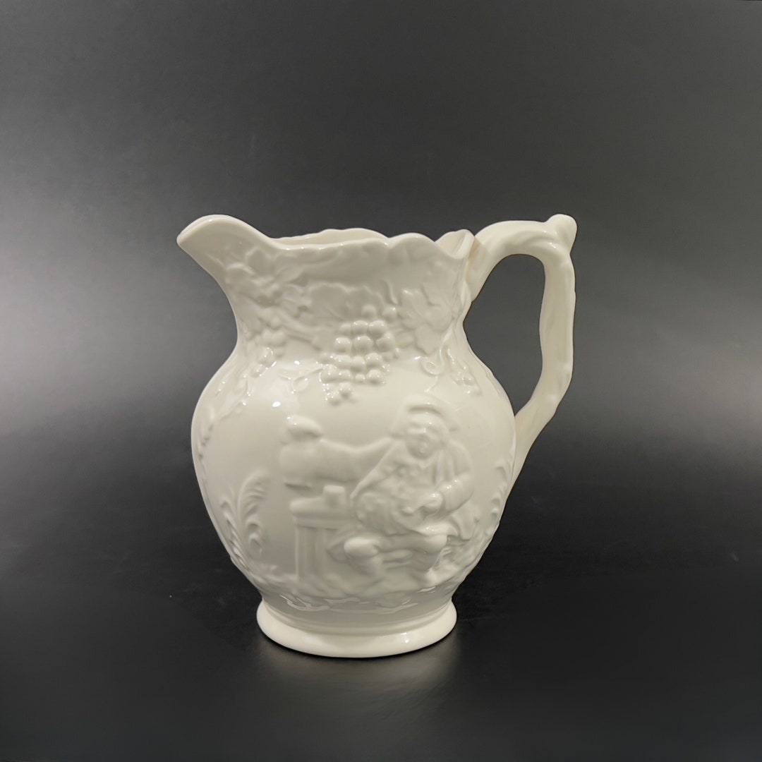 Vintage Spode Pitcher Made in England, White Spode Pitcher, Spode Old ...