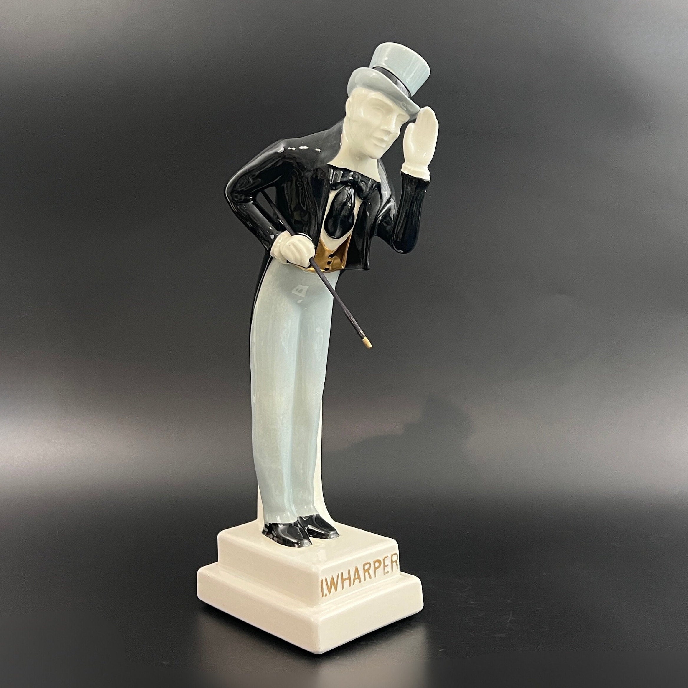 I.W. Harper Decanter, I.W. Harper Kentucky Bourbon TOP Hat Decanter ...