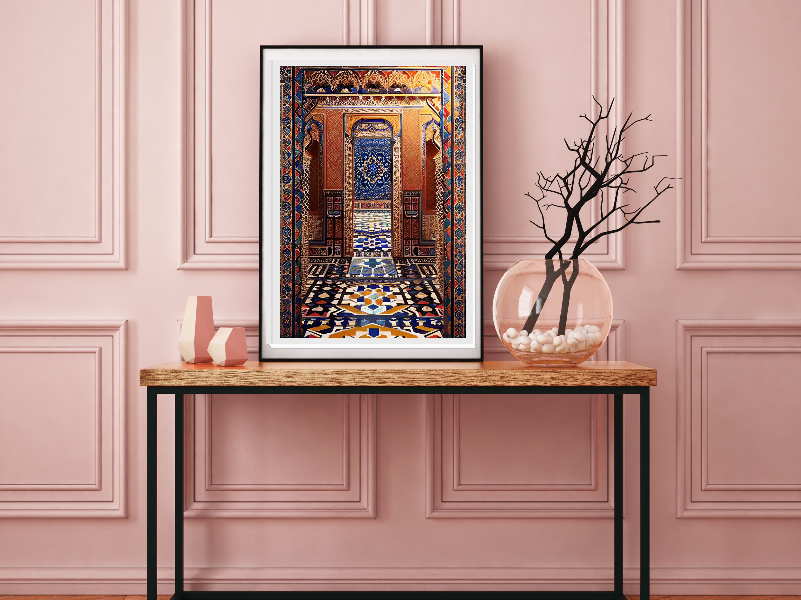 Middle Eastern Mosaic Hallway - Printable Wall Art - Modernized Vintage ...