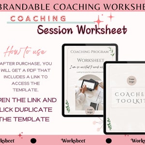 Coaching Worksheets | Coaching Worksheet Templates | Coaching Toolkit ...