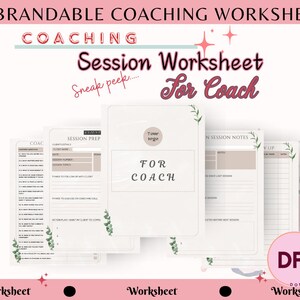 Coaching Worksheets | Coaching Worksheet Templates | Coaching Toolkit ...