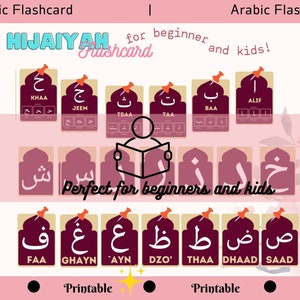 PRINTABLE | Arabic Alphabet Flashcards - Perfect for Beginners and Kids ...