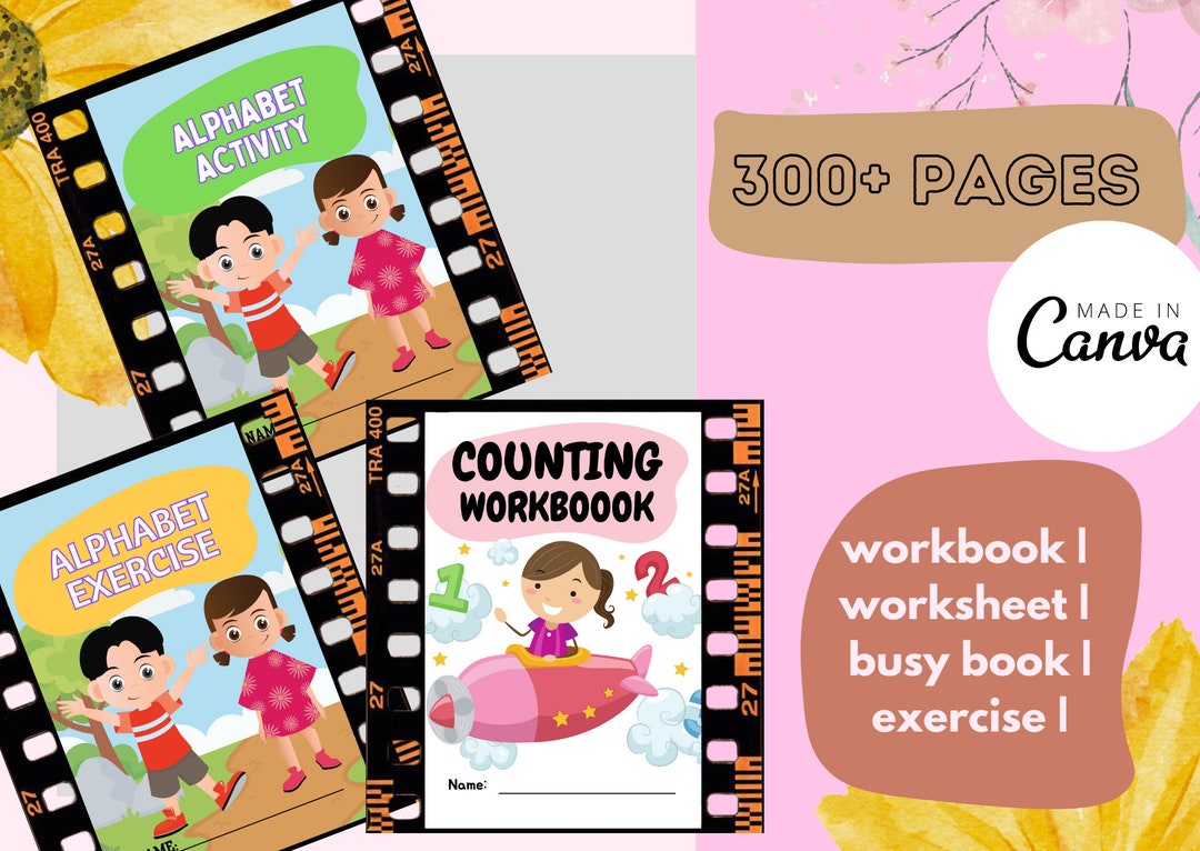 PRINTABLE Workbook Exercise Book Busy Book for Toddler - Etsy