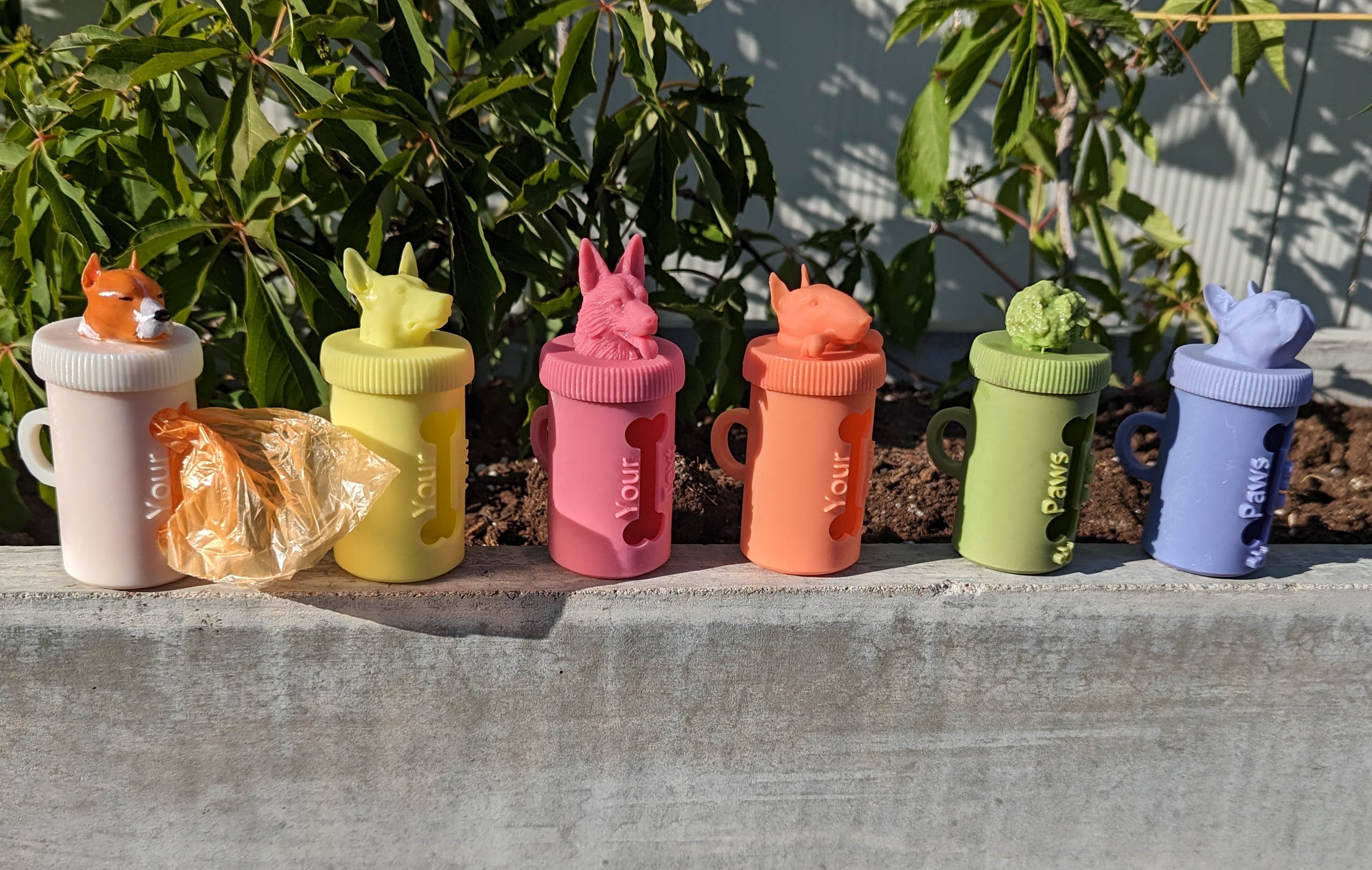 German Shepherd Poo Bag Holder | Custom Text - Etsy