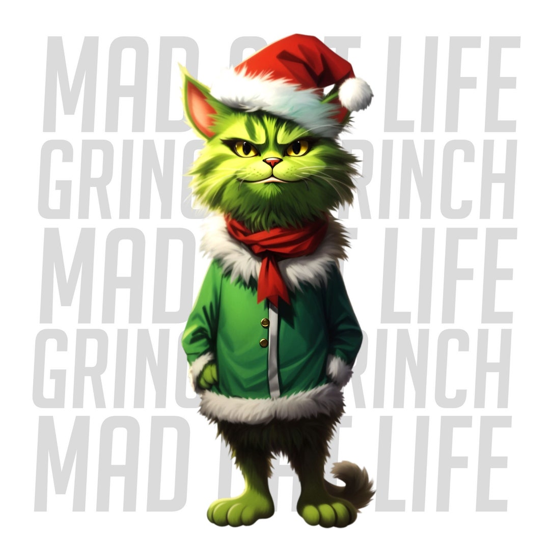 Grinch Cat Grinch Clipart Grinch Navidad PNG Feliz Navidad - Etsy España