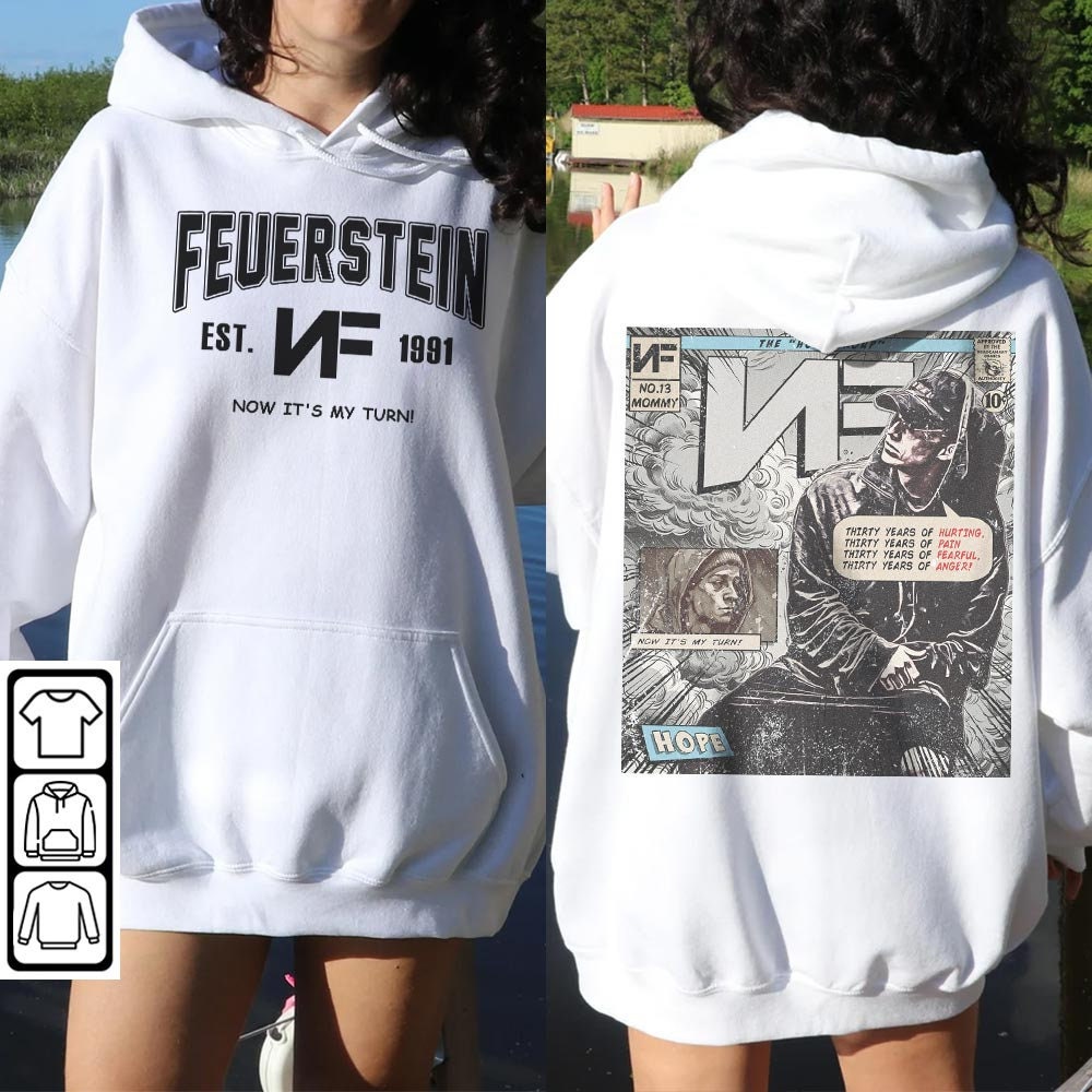 Nf Comic Double Sided Shirt, 90S Vintage Merch Book Art Nf Hope Album ...