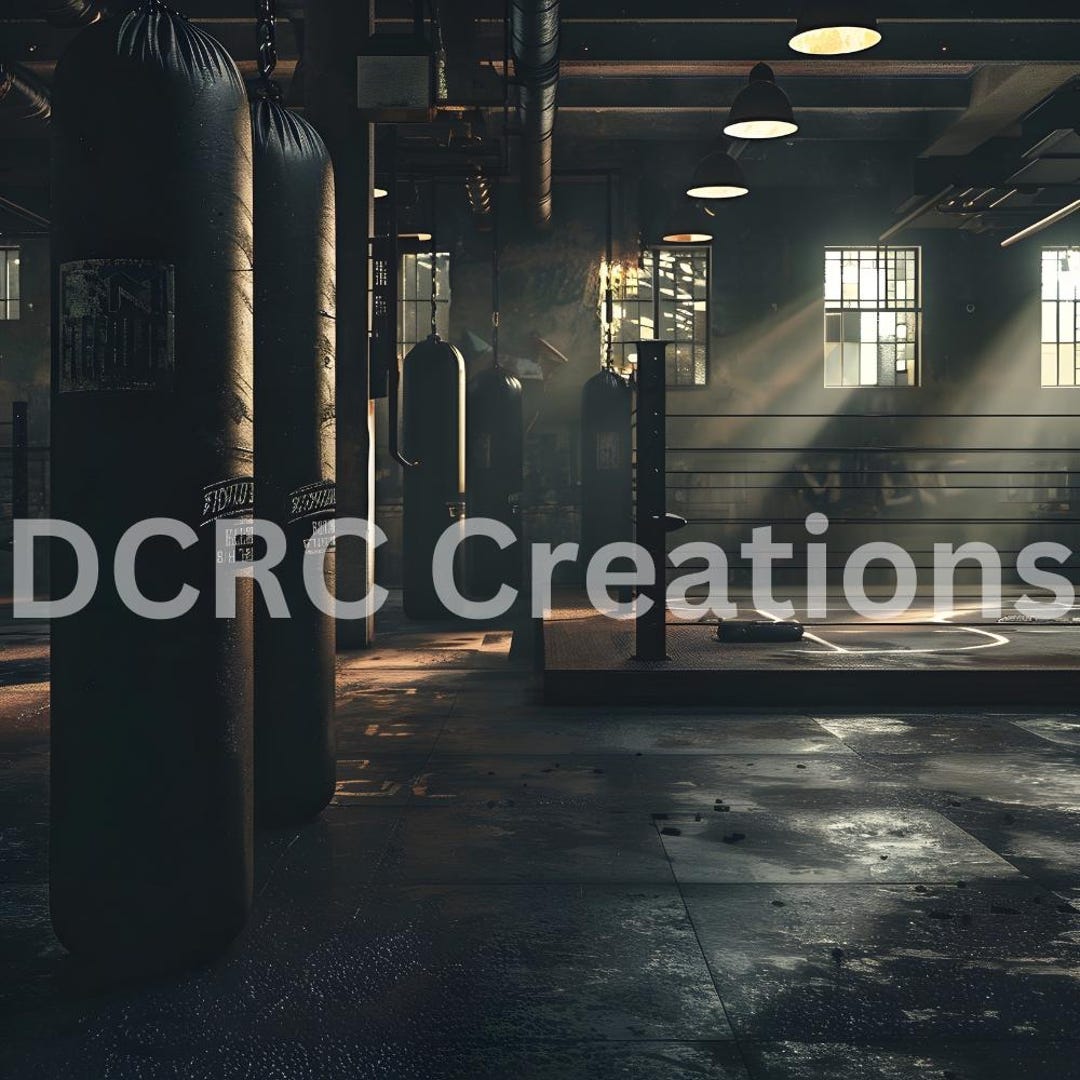 Vintage Photography Print of a Boxing Gym/vintage Boxing Gym Print ...