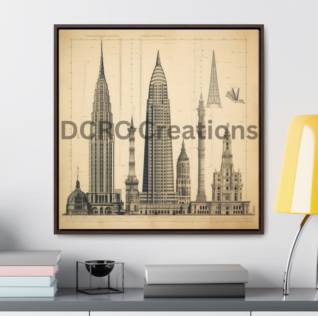 Blueprint Architecture Skyscraper Digital - Etsy