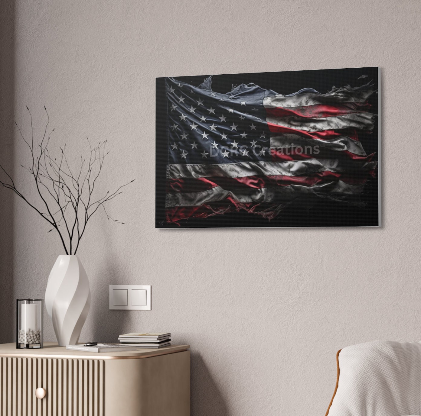 Distressed American Flag, Instant Download, Red,white and Blue, Frayed ...