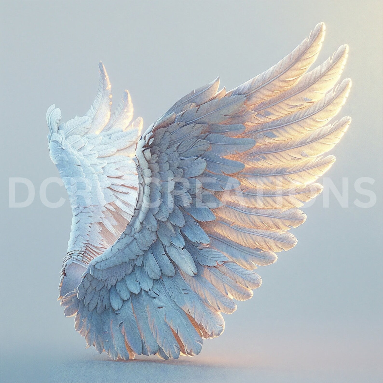 Sunlit Studio Quality Angel Wings Print/angel Wings/ Angel Lover Gift ...
