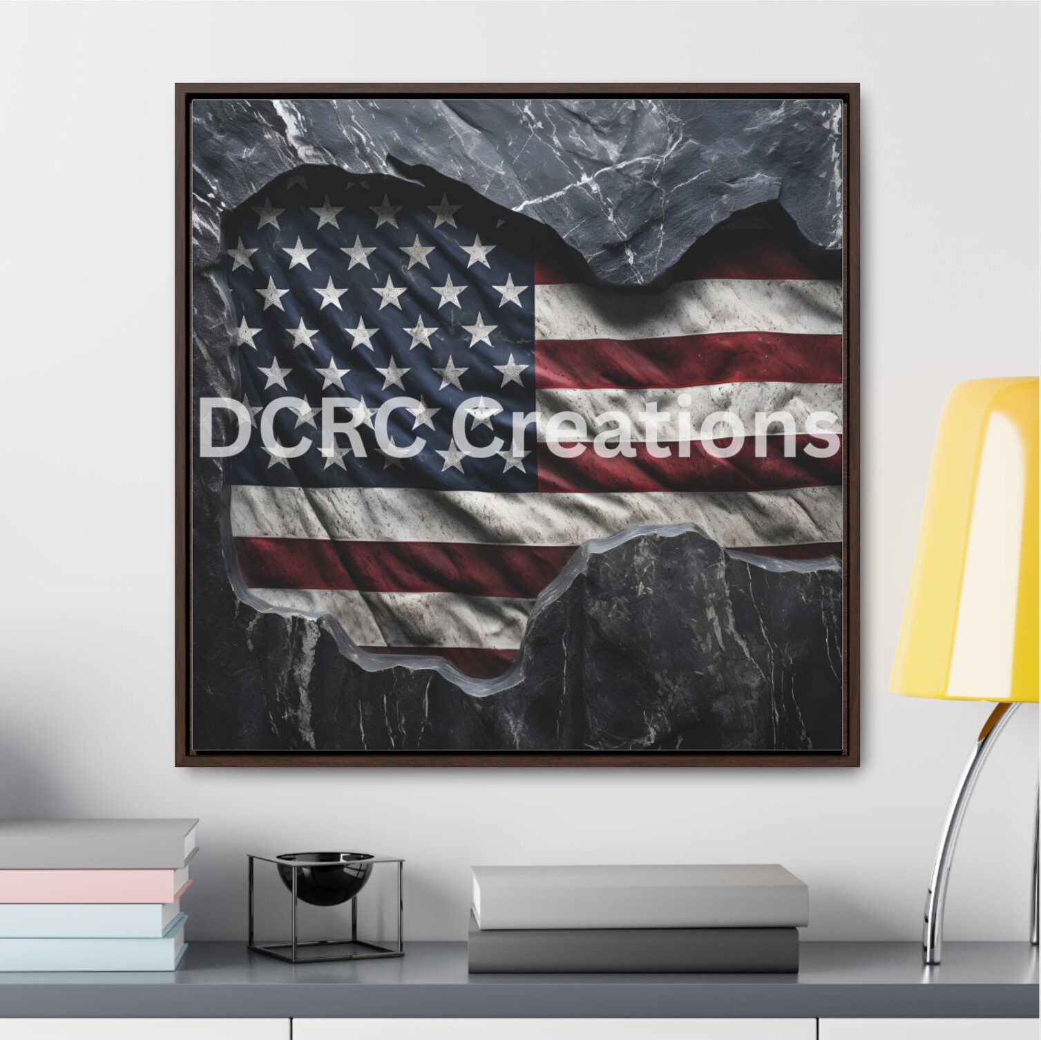 Chiseled Granite American Flag Digital - Etsy