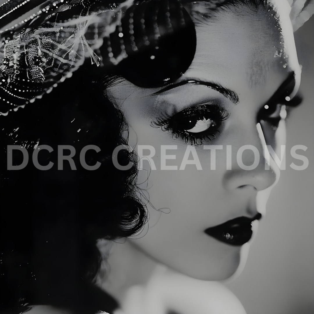 Black and White 1930's Burlesque Performer Print/female Burlesque ...