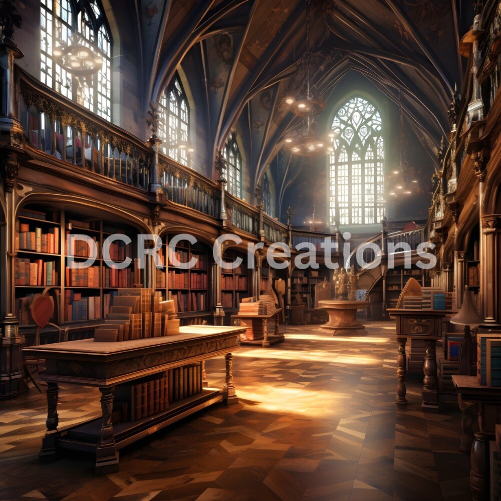 Historic Old Library Digital Print/library - Etsy