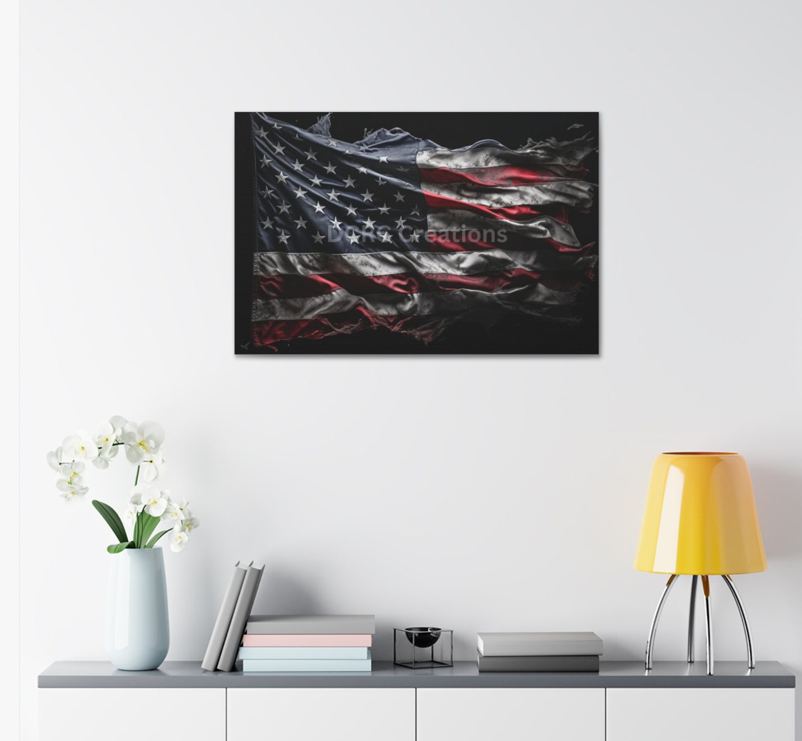 Distressed American Flag, Instant Download, Red,white and Blue, Frayed ...