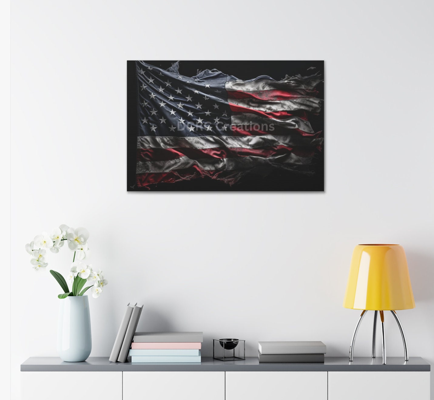 Distressed American Flag, Instant Download, Red,white and Blue, Frayed ...