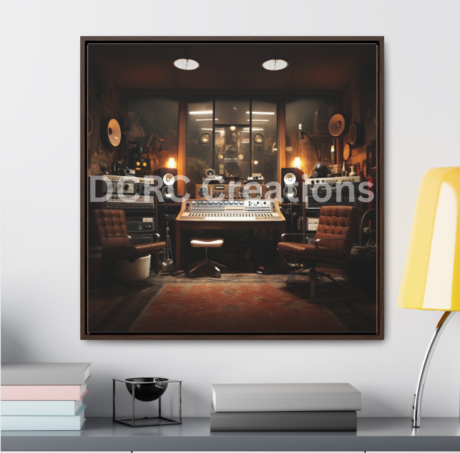 Grunge Themed Recording Studio Art Print/music Lover - Etsy