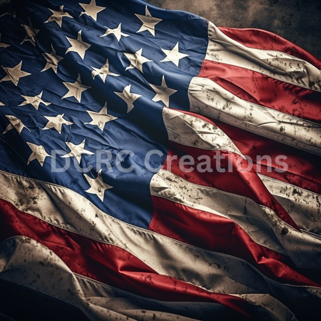 Patriotic American Flag Digital Print|patriotic|digital Print ...