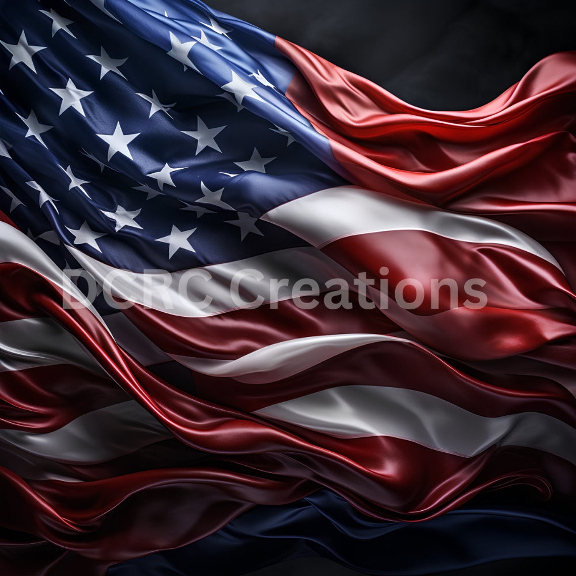 Patriotic American Flag Digital Print|american Flag|patriotic|patriotic ...