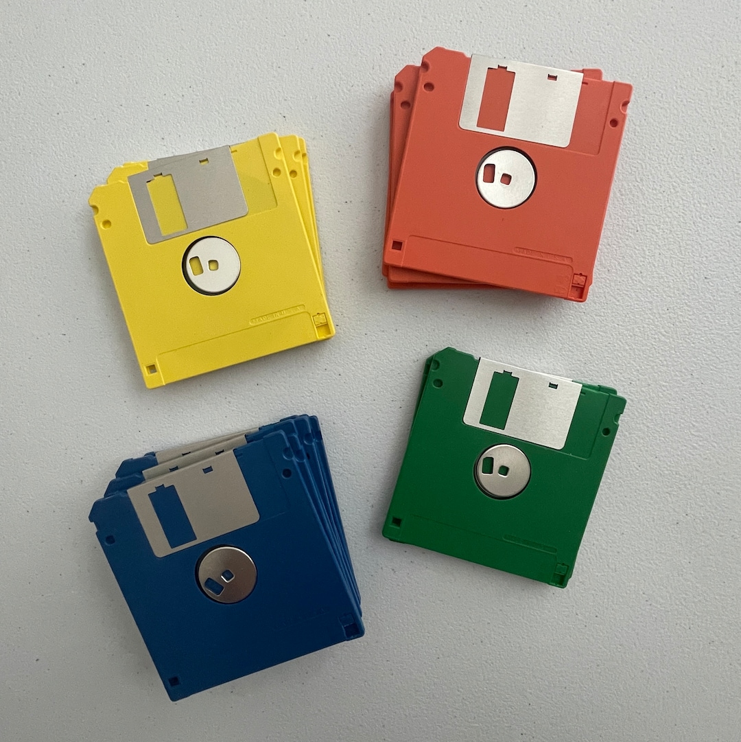 Retro Floppy Disk Coasters - Etsy