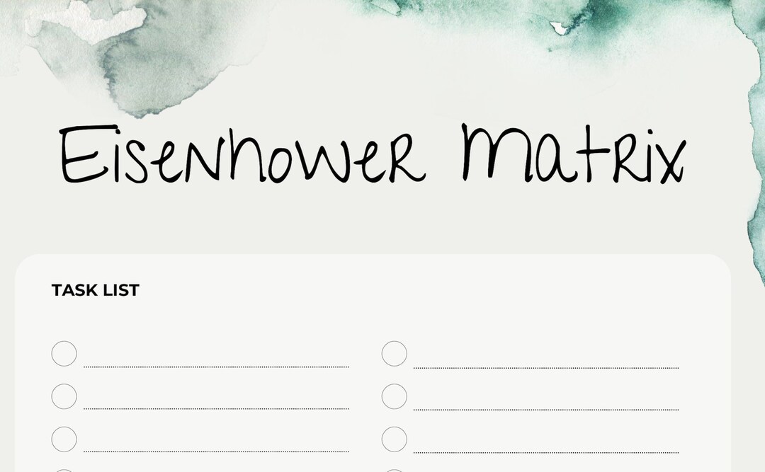 The Eisenhower Matrix Printable PDF Illustrations Die Eisenhower-matrix ...