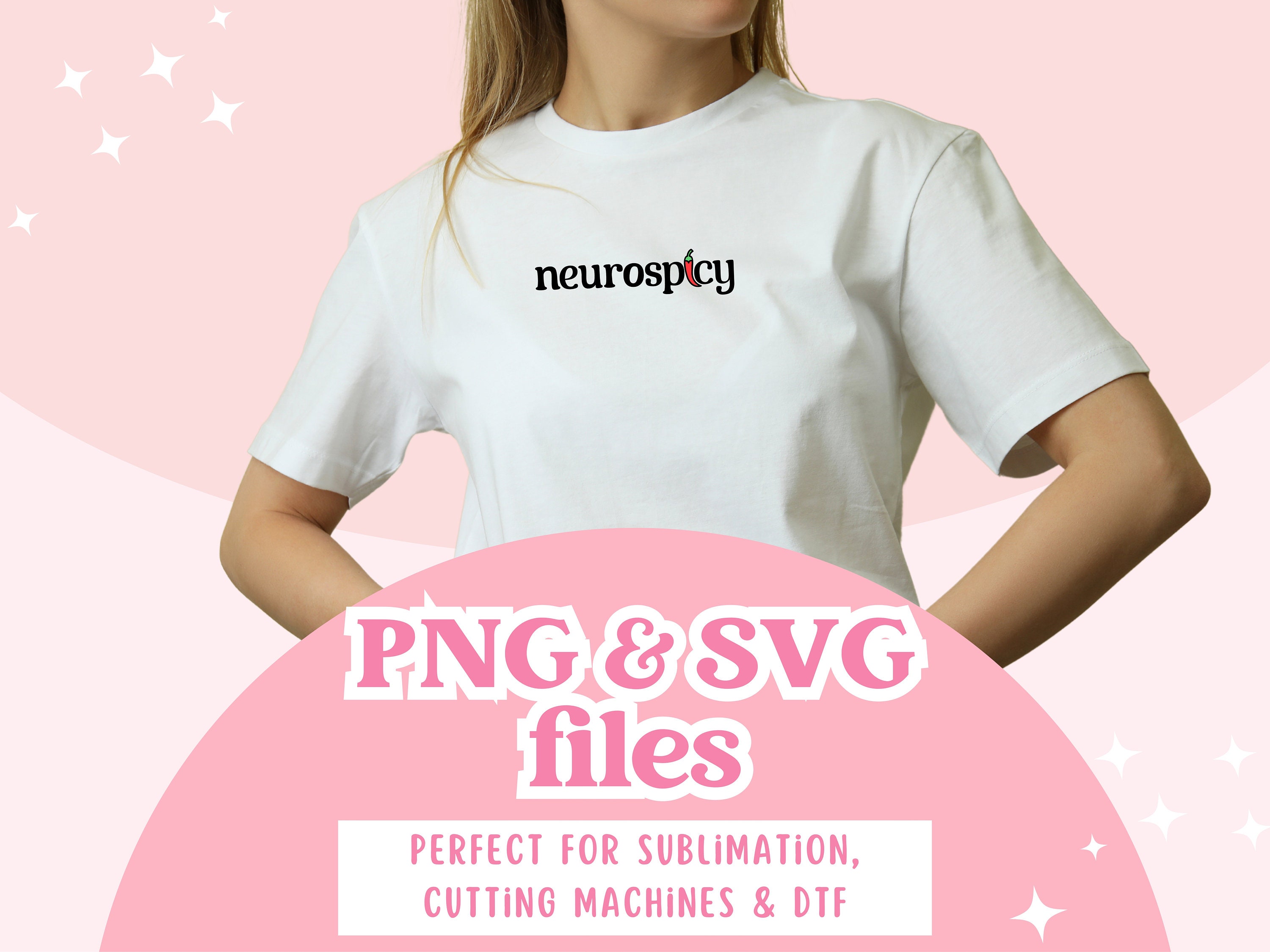 Cute Adhd & Autism Neurodivergent PNG Bundle | Neuro - Spicy SVG for ...