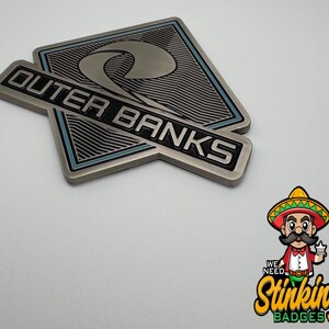 Bronco Outer Banks Badge / Emblem Zinc Alloy With Enamel for Coloring ...