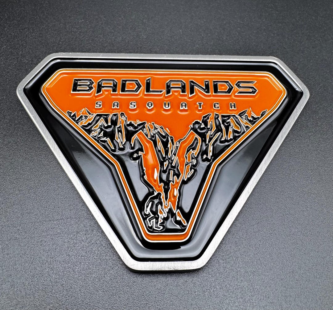 Bronco Badlands Sasquatch Emblems: Nickel Metal Badges (set of 2) - Etsy