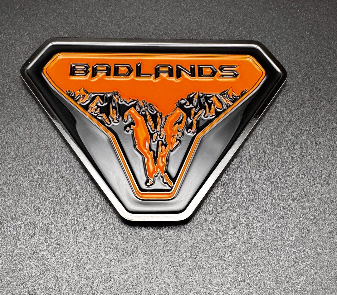 Bronco Badlands Black Emblems: Nickel Metal Badges (only 1 Badge) - Etsy