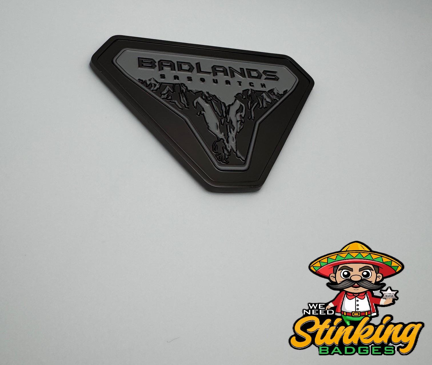 Bronco Badlands Sasquatch Emblem: Zinc Alloy With Black Nickel - Etsy