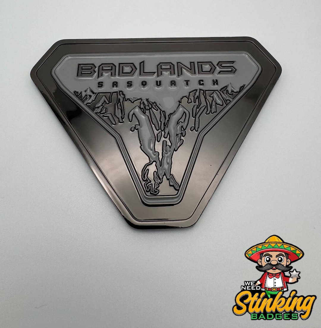 Bronco Badlands Sasquatch Emblem: Zinc Alloy With Black Nickel - Etsy