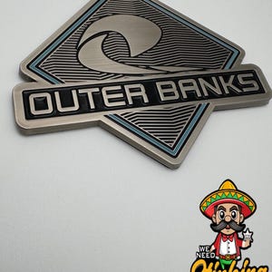 Bronco Outer Banks Badge / Emblem Zinc Alloy With Enamel for Coloring ...