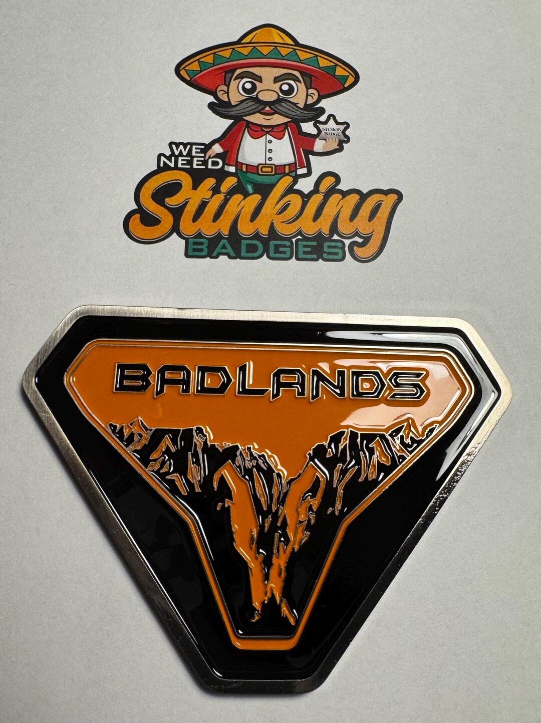 Bronco Badlands Single Badge / Emblem incl. Only One Badge Zinc Alloy ...