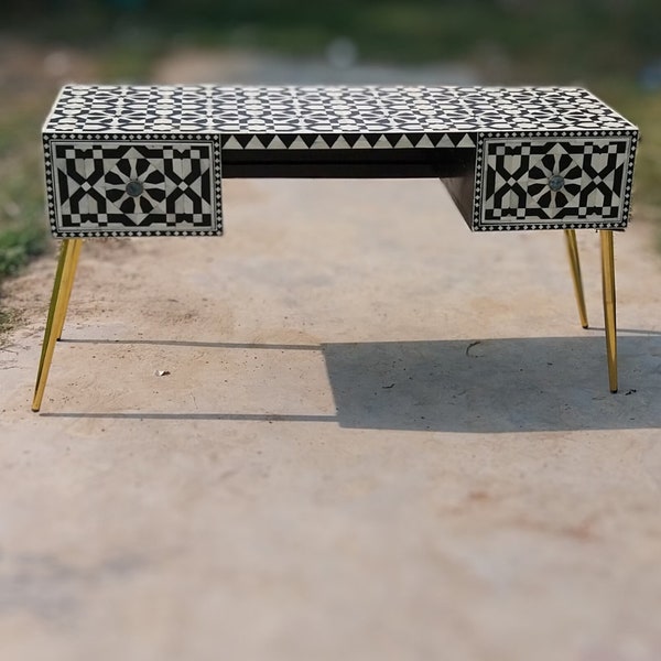 Bone Inlay Desk - Etsy