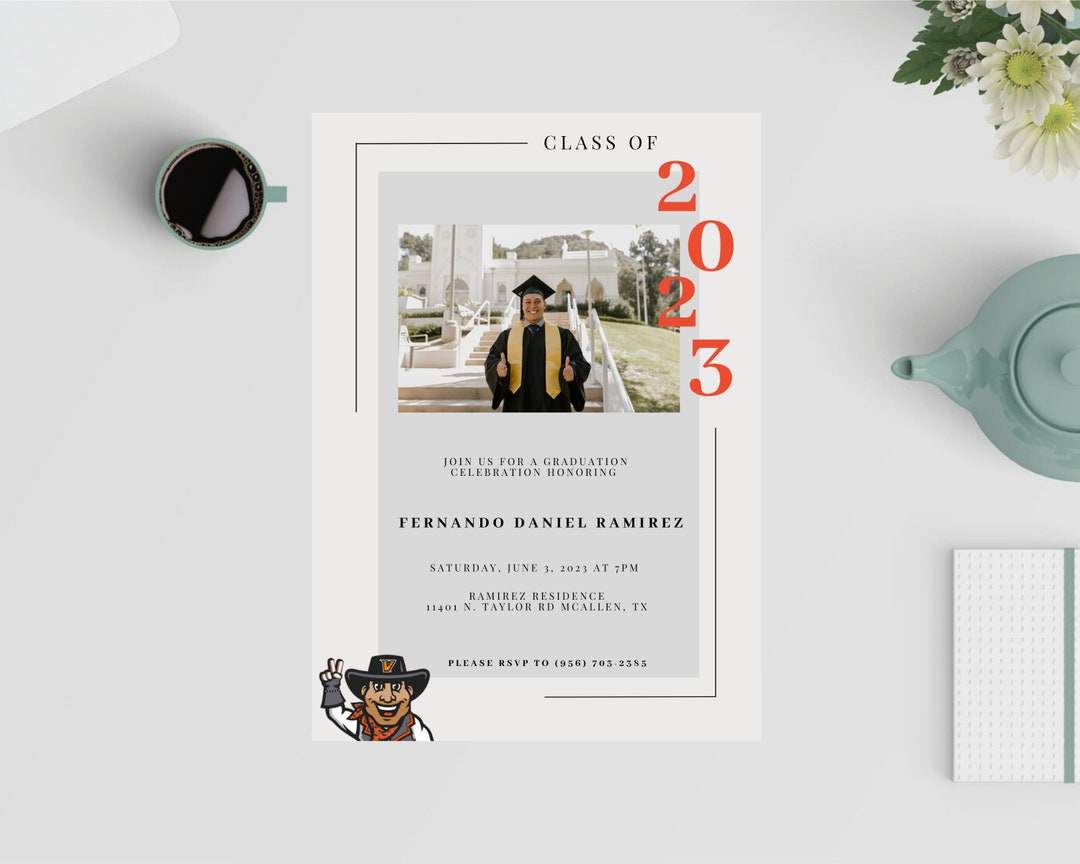 Printable UTRGV Graduation Invitation Template 2023 Digital - Etsy