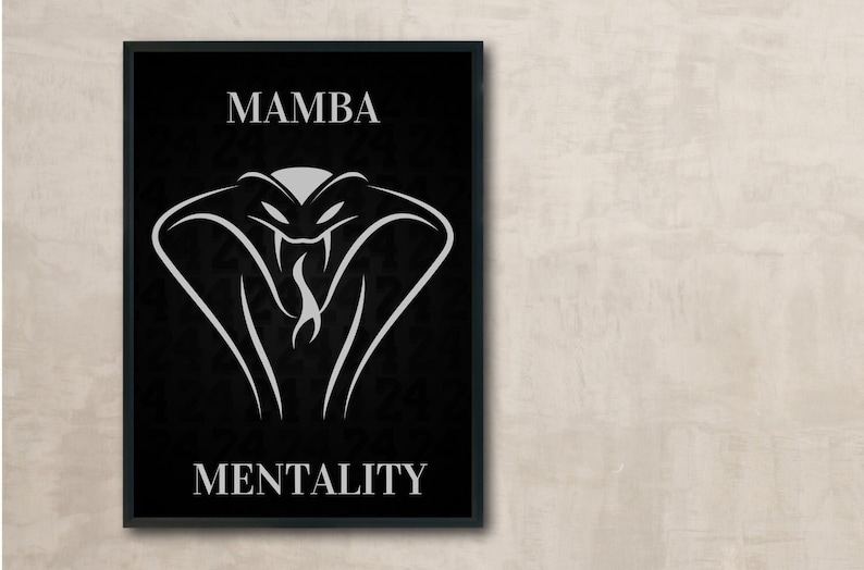 Kobe Bryant Poster for Print of Kobe Printable Wall Art Mamba Print for ...