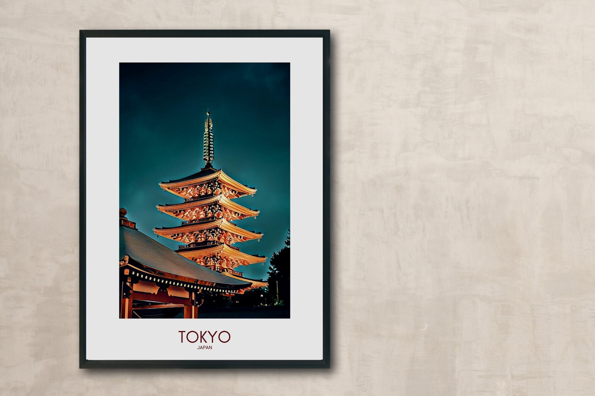 Tokyo Poster for Print of Tokio Printable Wall Art Tokyo Print for Room ...