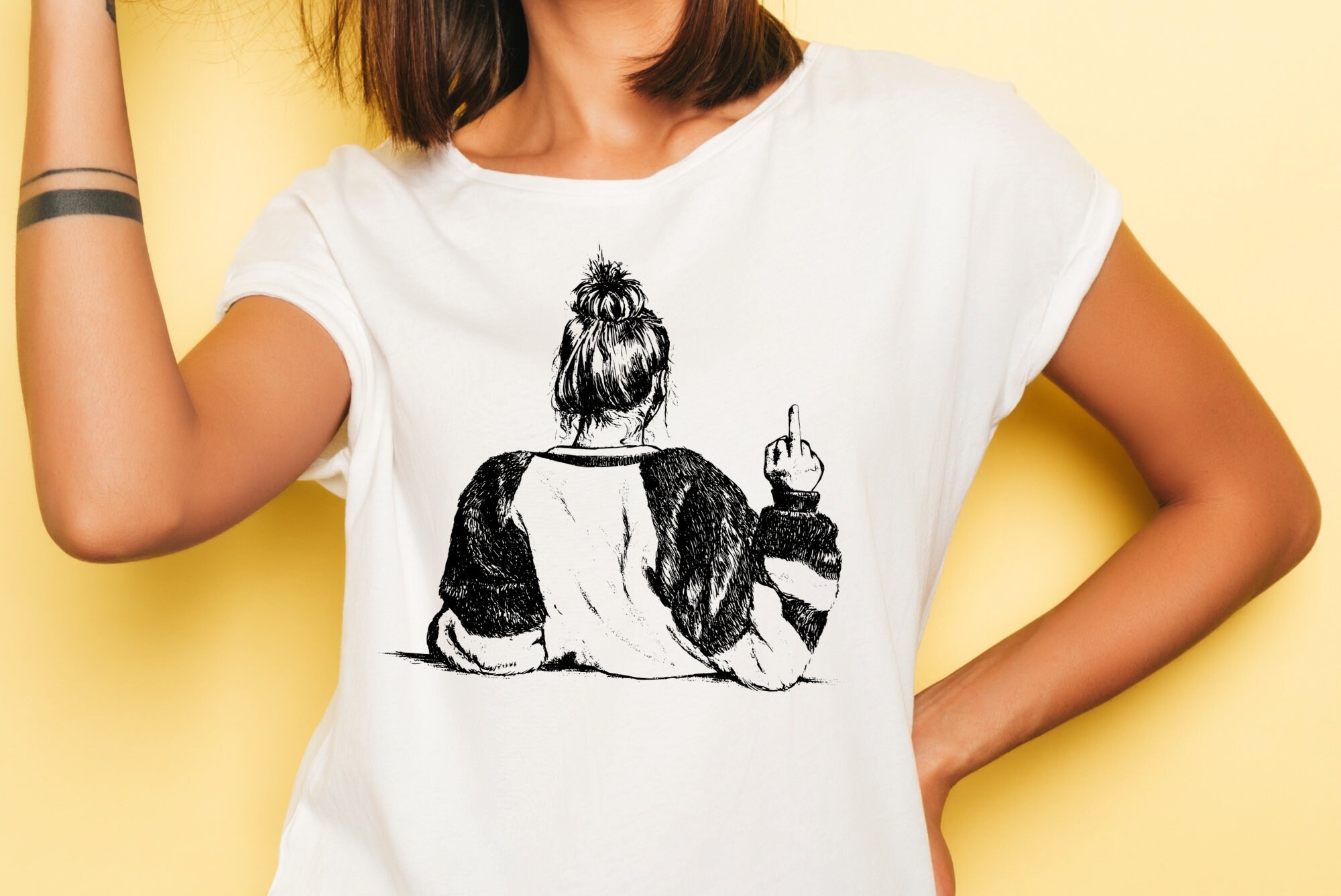 Fun Svg File for Print for T Shirt Middle Finger Png File for T-shirt ...