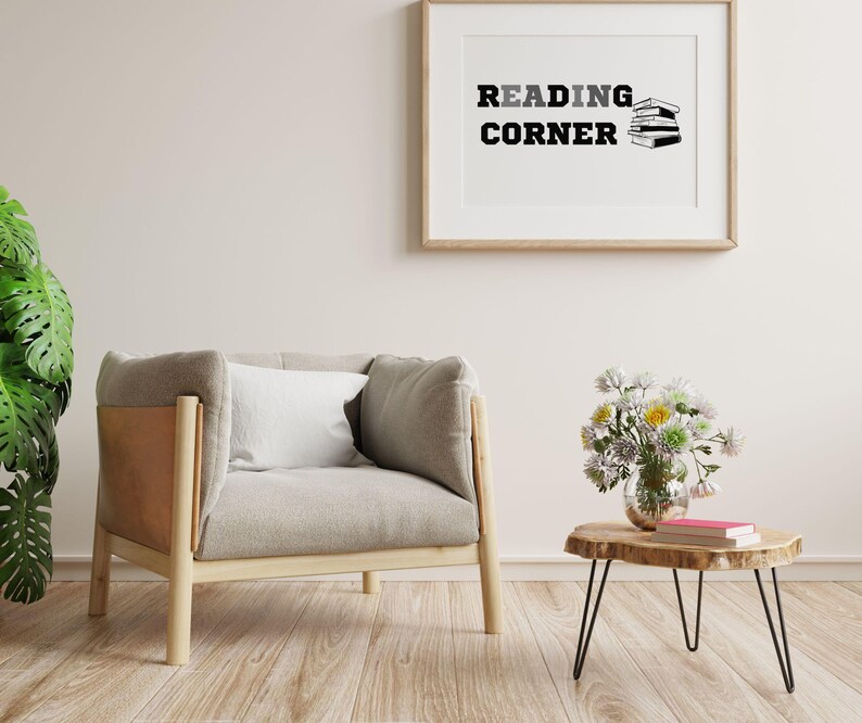 Reading Corner Sign: Kids Classroom Poster, Reading Corner Printable ...