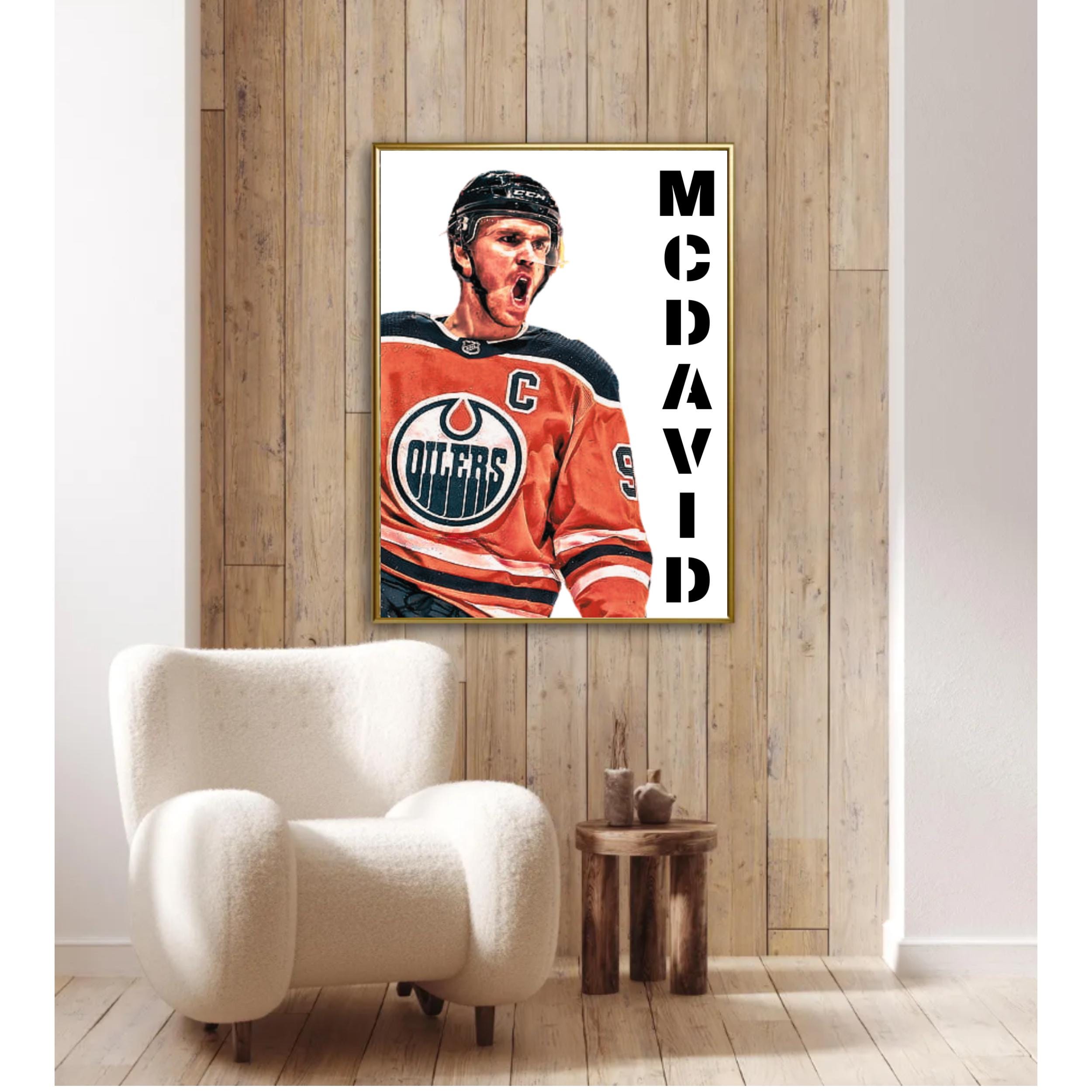 Connor Mcdavid Edmonton Oilers Fan NHL Wall Art Print - Etsy