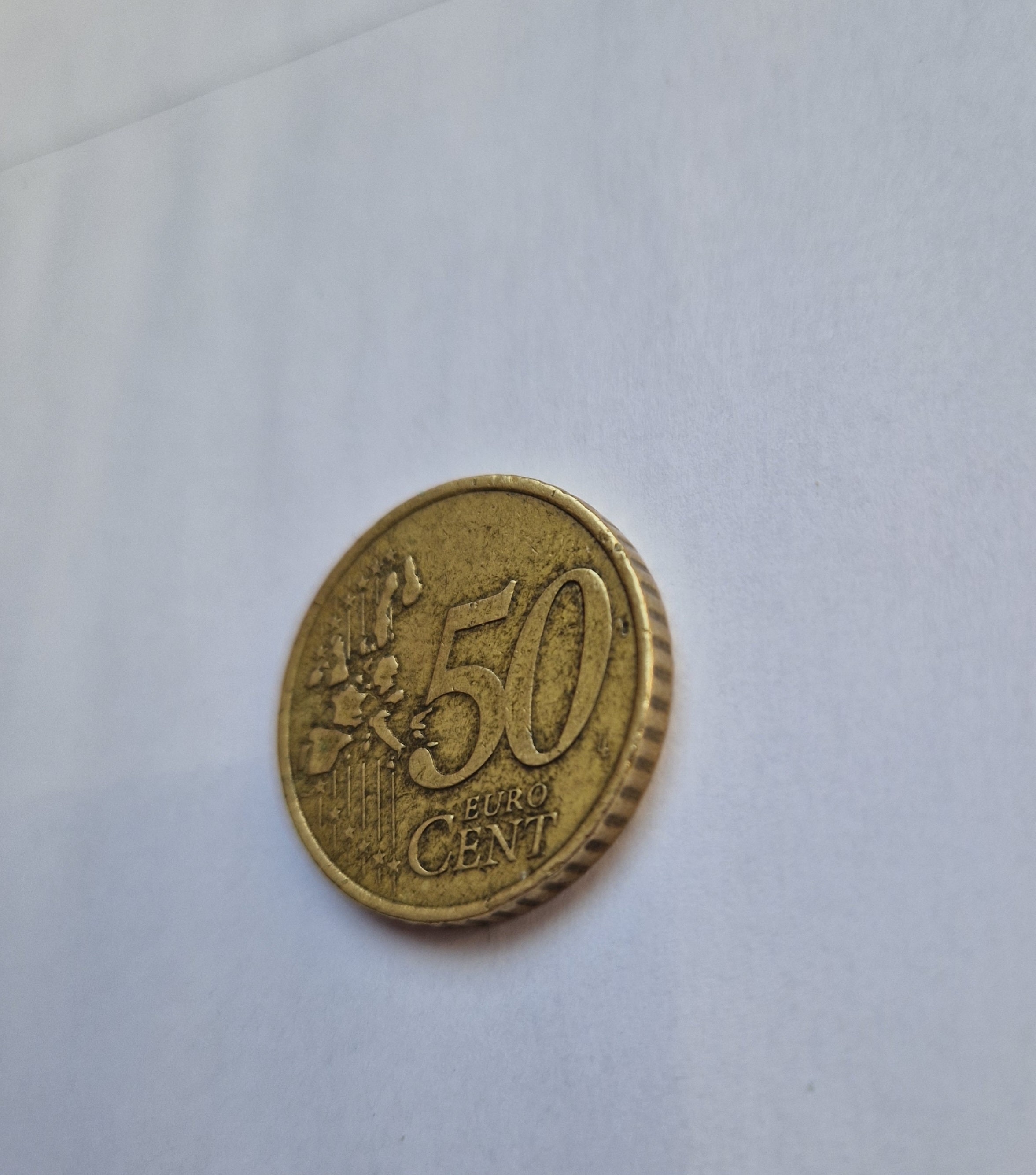 Rare Error 50 Cent Coin AENTA 2002 (F in Star) Greece - Etsy