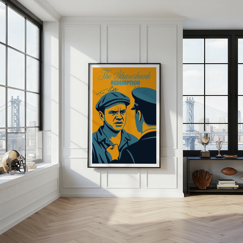 Shawshank Redemption Poster | Prison Scene Pop Art Print | Digital ...