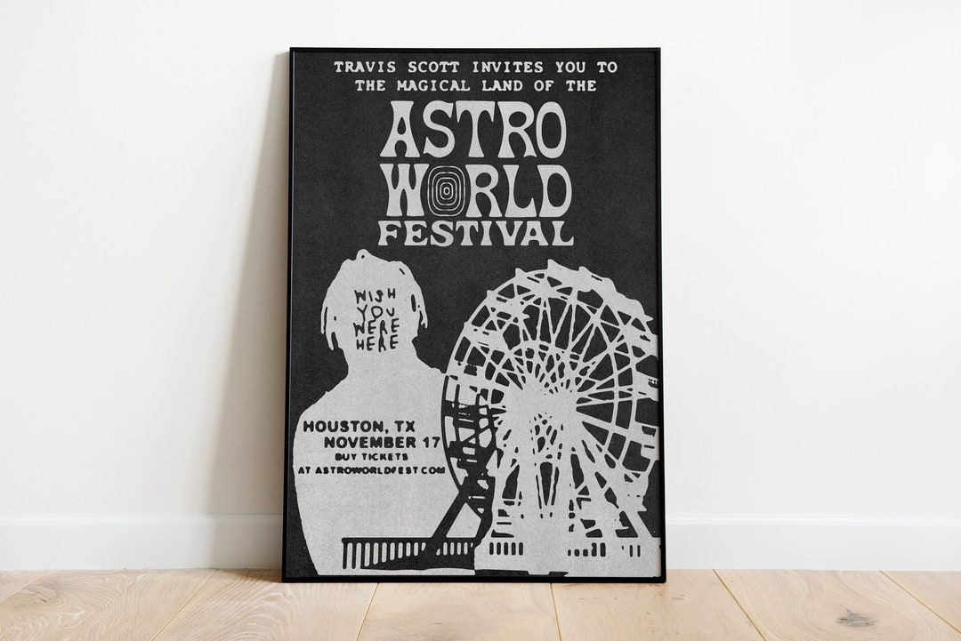 Astroworld Festival Travis Scott Poster - 70x100cm, MATT Paper 180g - Etsy